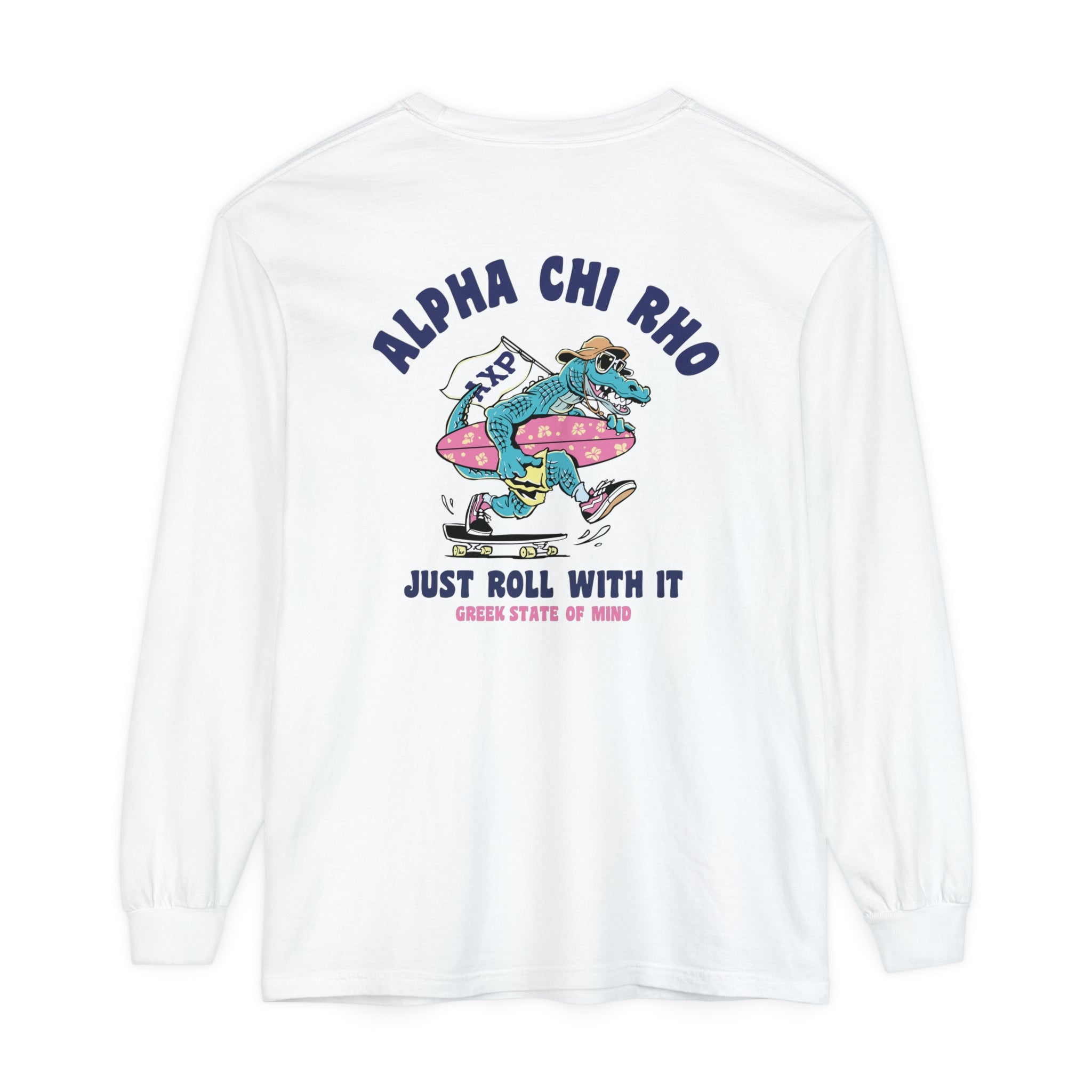 Alpha Chi Rho Graphic Long Sleeve | Alligator Skater