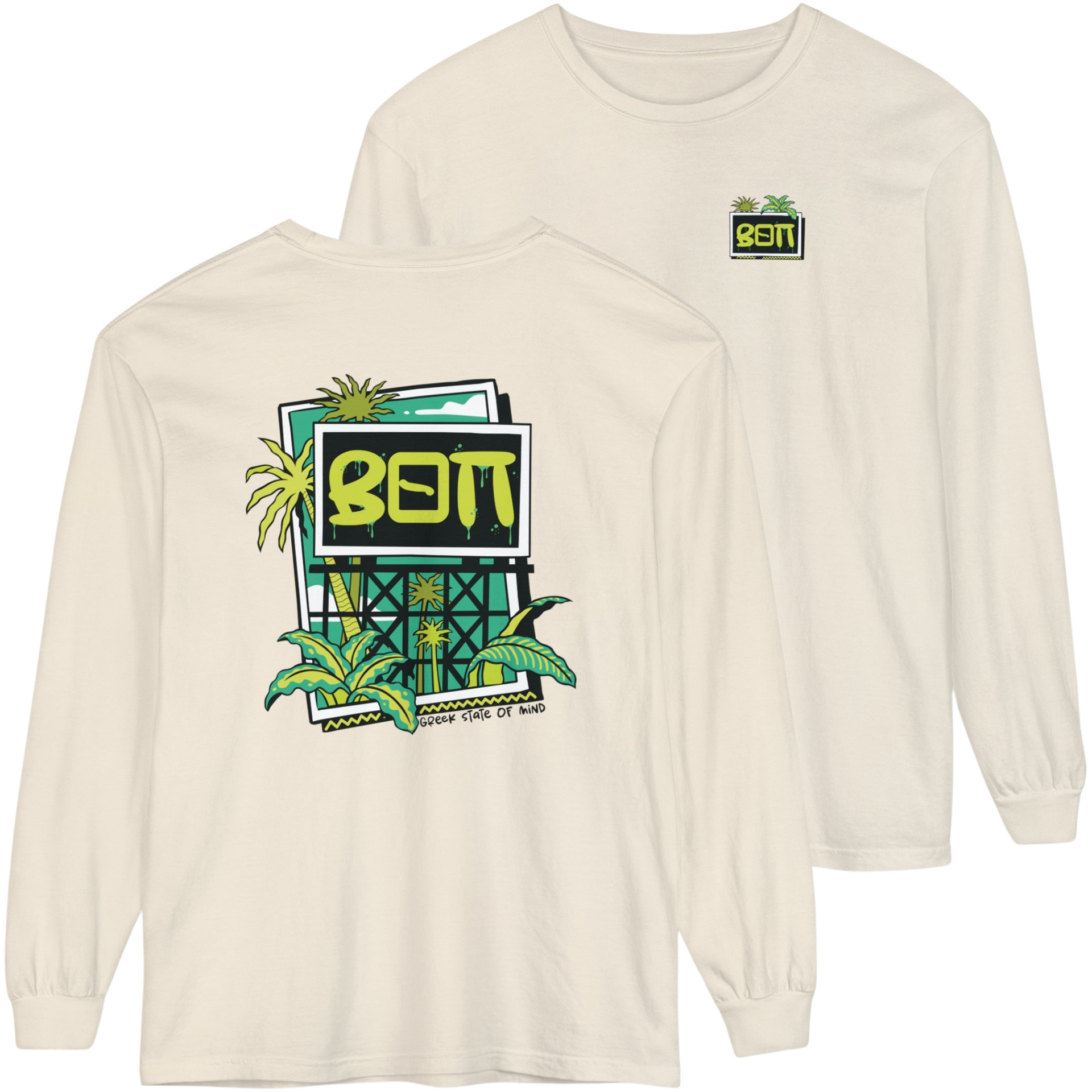 Beta Theta Pi Graphic Long Sleeve Tropical Billboard