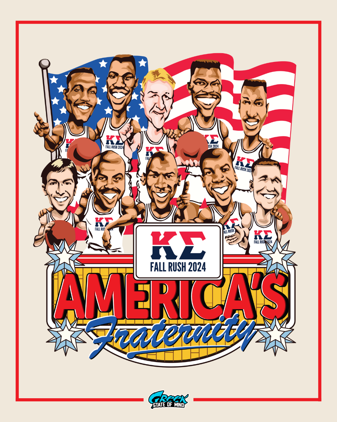 D145 – Kappa Sigma “America’s Fraternity” Dream Team Basketball Rush S