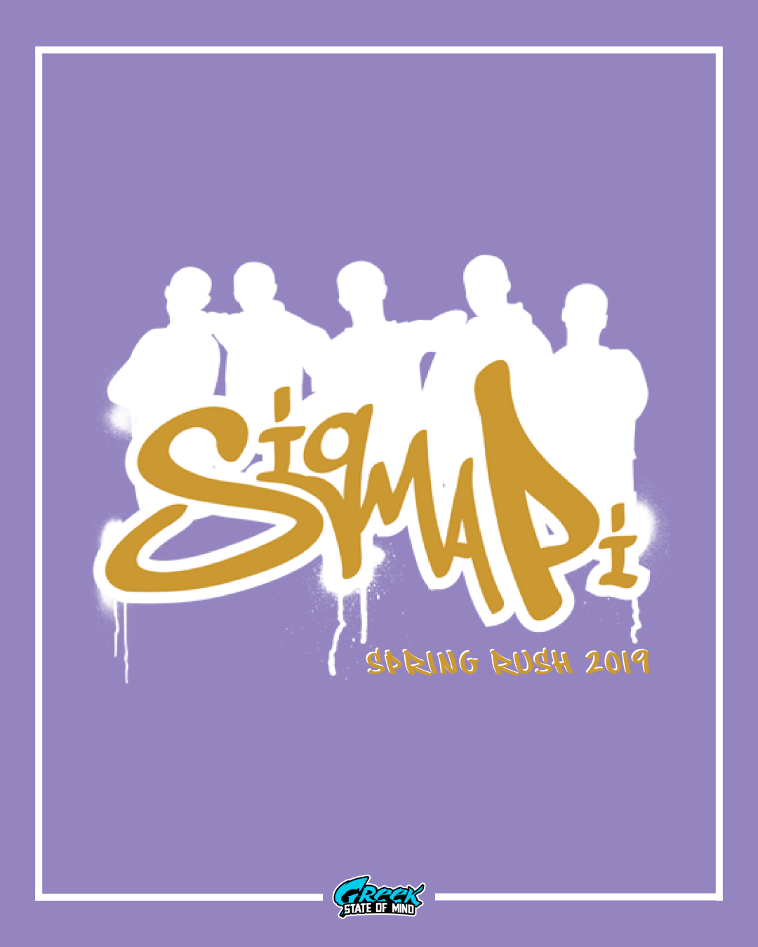D025 – Sigma Pi Text Rush Fraternity Shirt Design